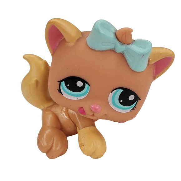 Littlest Pet Shop | Toys | Littlest Pet Shop 335 Kitten With Blue Bow ...